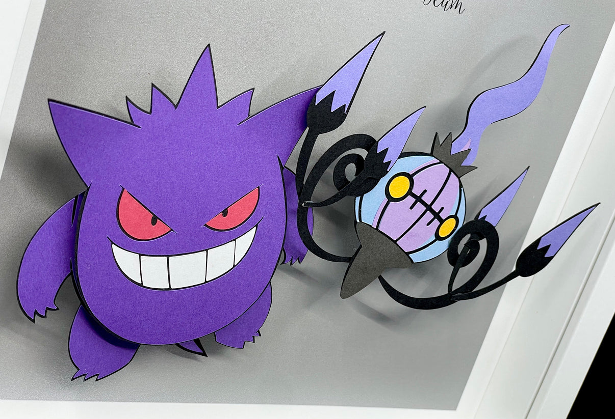 Personalized Custom Pokeman Frame with Any Two Pokemon Figures – Paint ...